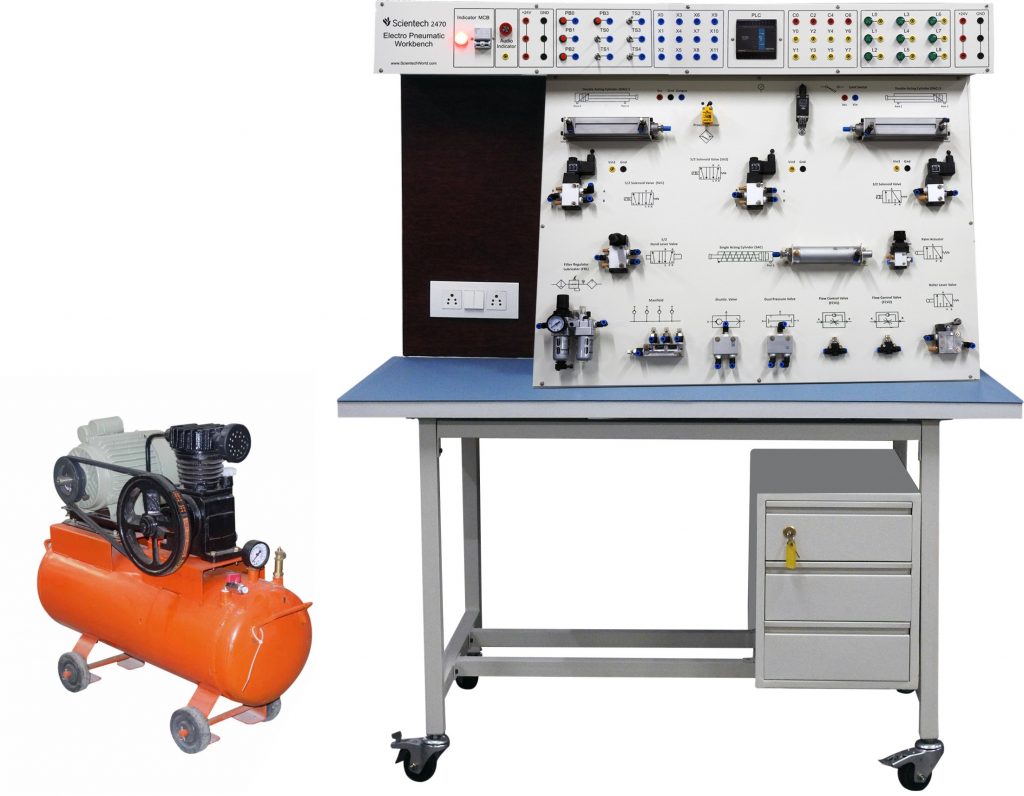 Pneumatic Trainer Kit | Electro Pneumatic Workbench Setup